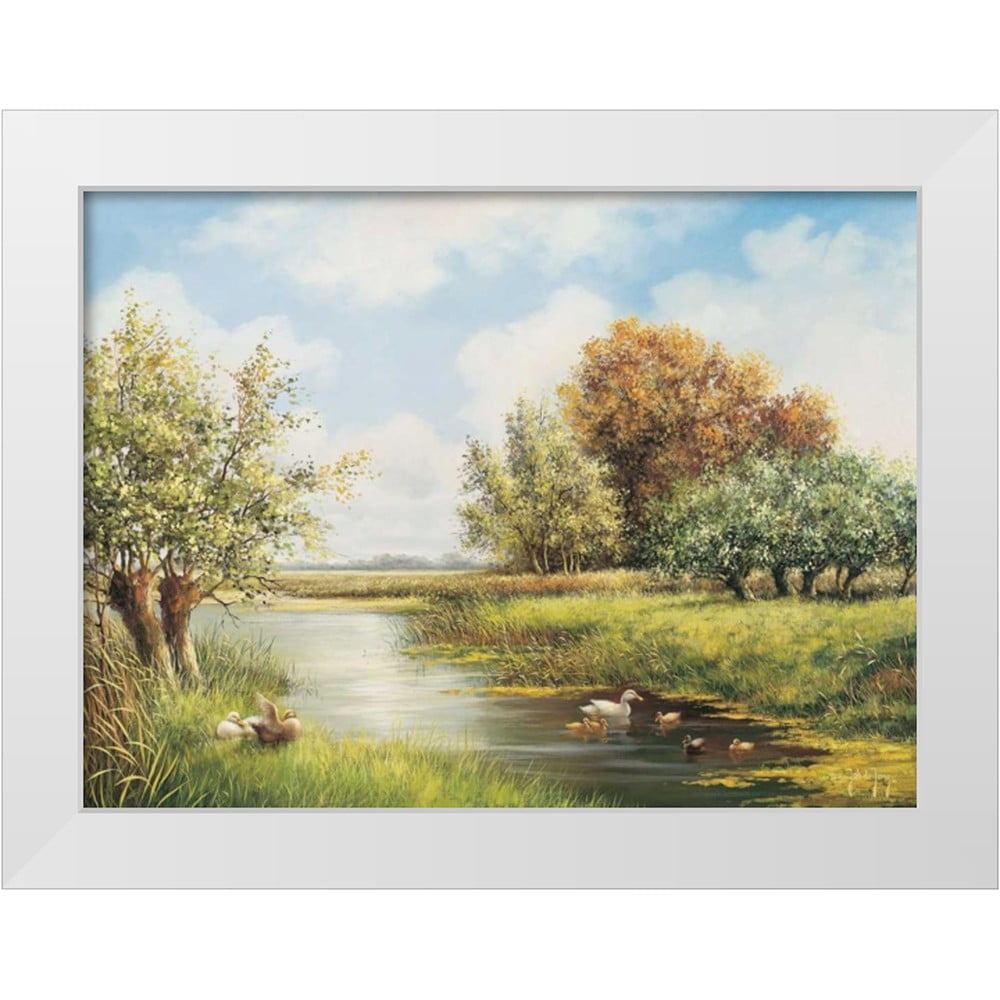 de Jong, Johan 18x14 White Modern Wood Framed Museum Art Print Titled ...