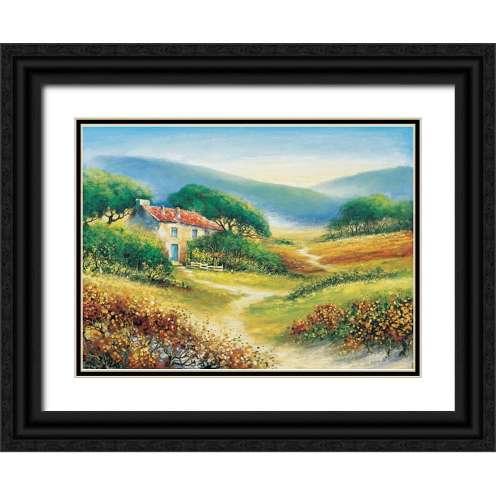 de Jong, Johan 24x19 Black Ornate Wood Framed with Double Matting ...