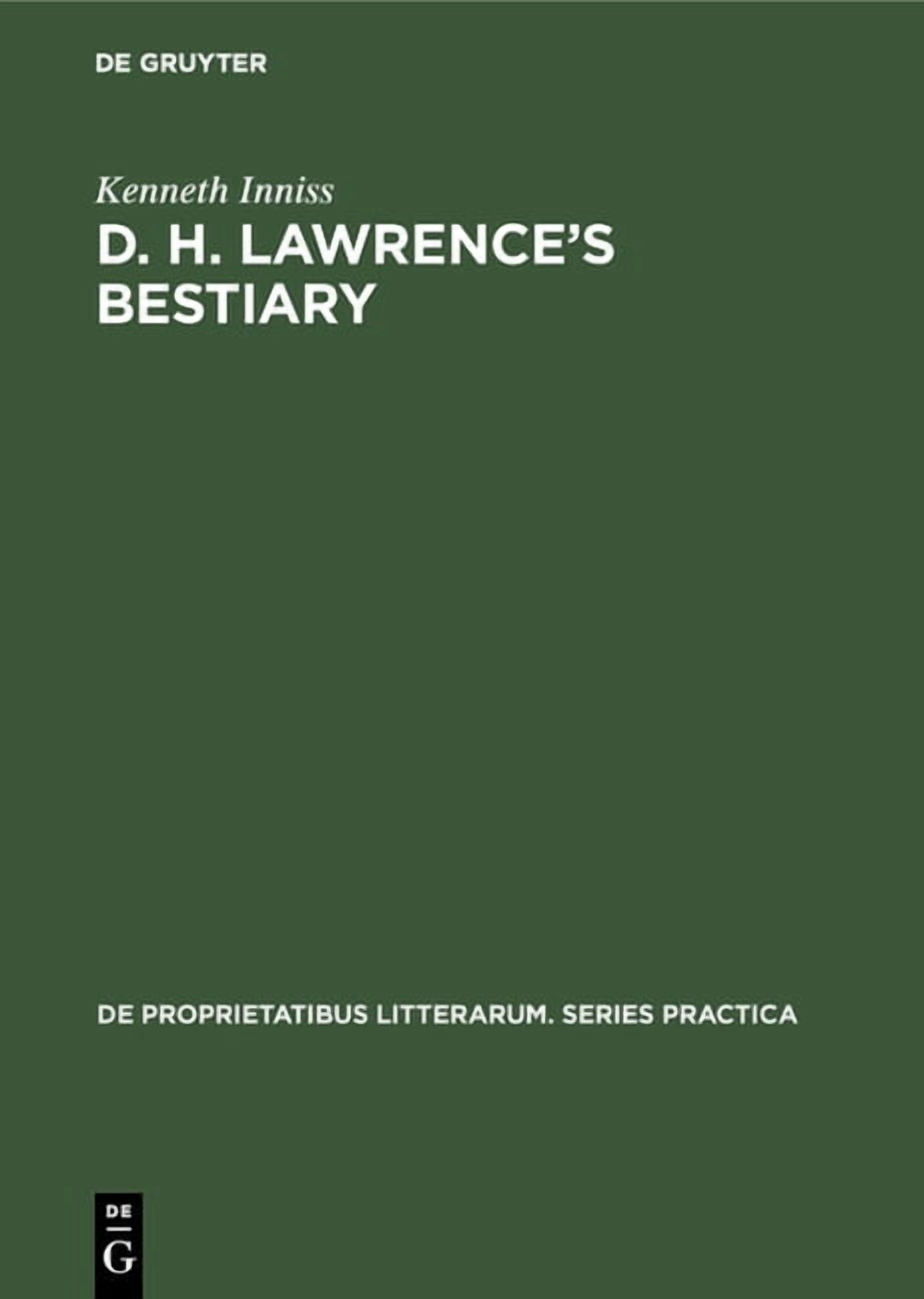 de Proprietatibus Litterarum. Series Practica: D. H. Lawrence's ...