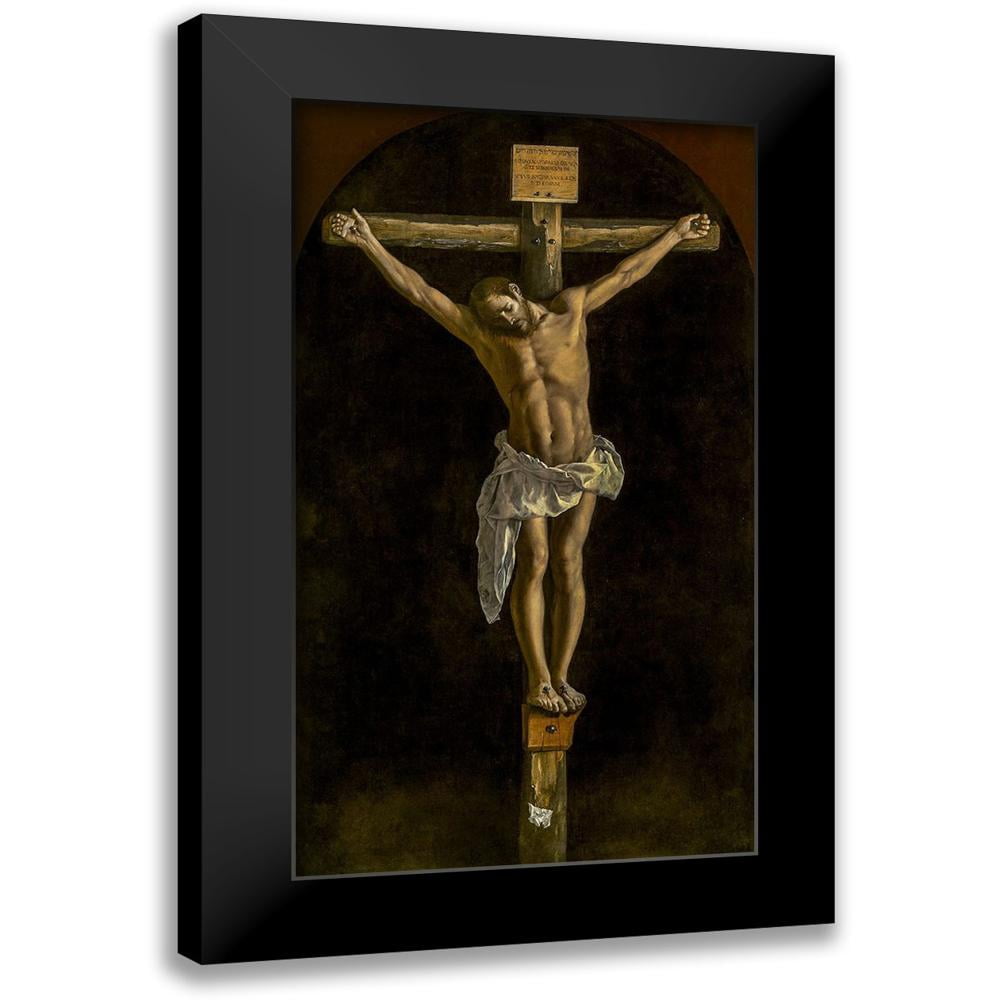 de Zurbaran, Francisco 10x14 Black Modern Framed Museum Art Print Titled - The Crucifixion 1627 ...