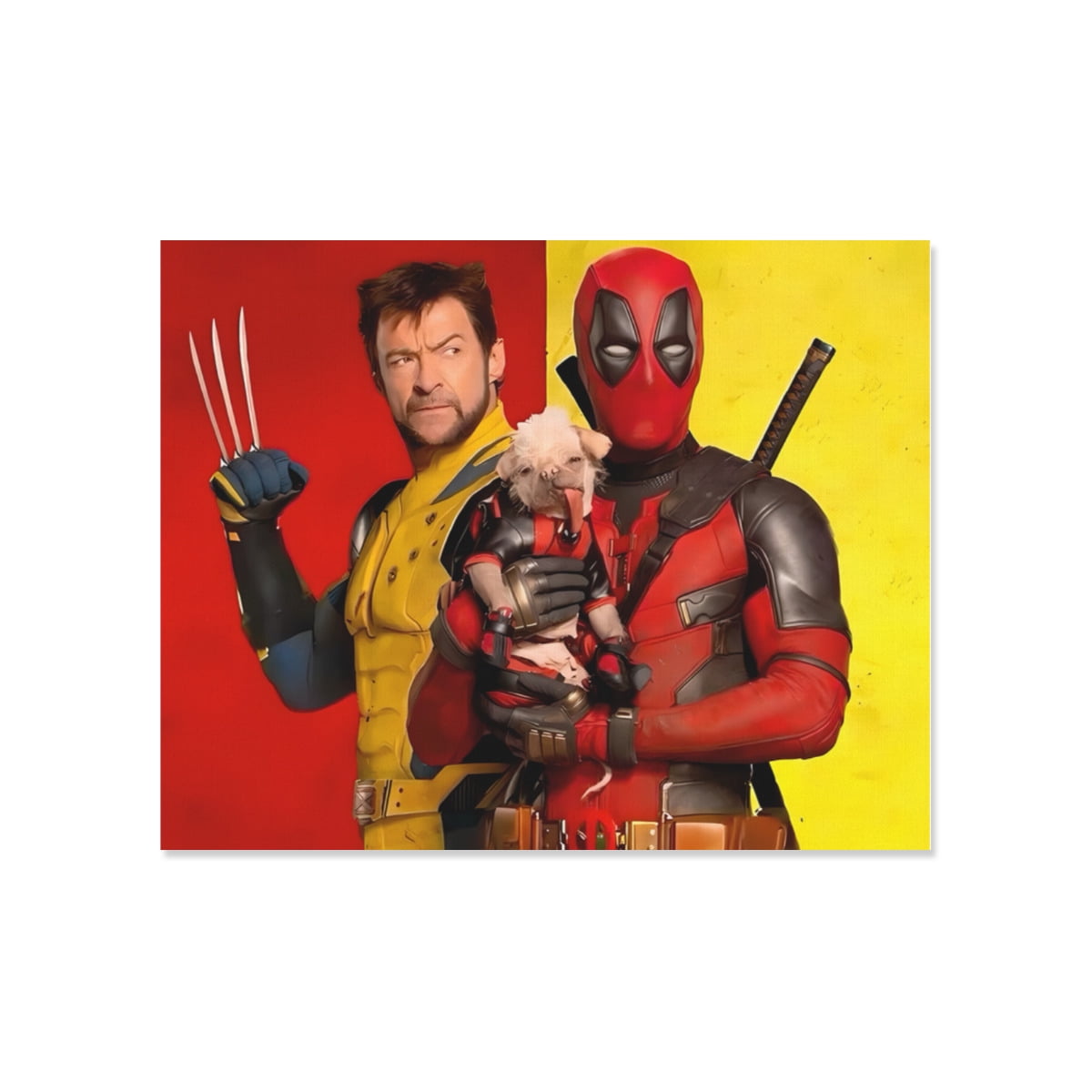 deadpool and wolverine Frameless canvas poster - without frame anime ...