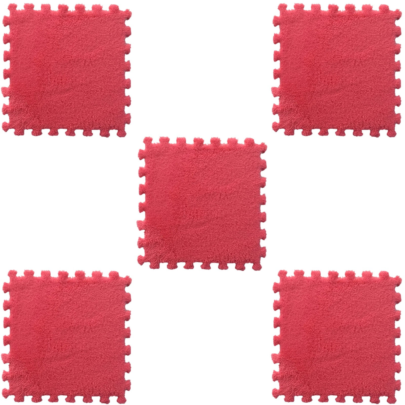 deals of the day Clearance 5 pcs Milk Velvet Patchwork Rugs, Plush ...