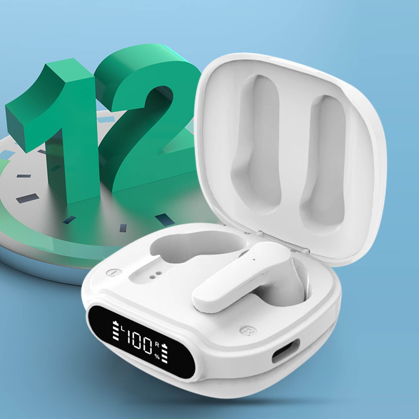 Open-Ear Bluetooth Bone Conduction Sport Headphones - Sweat Resistant ...