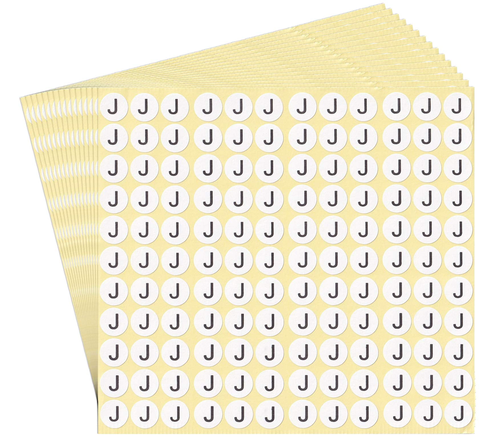 dealzEpic - Alphabet Stickers of The Letter J - Small Round Paper Self ...