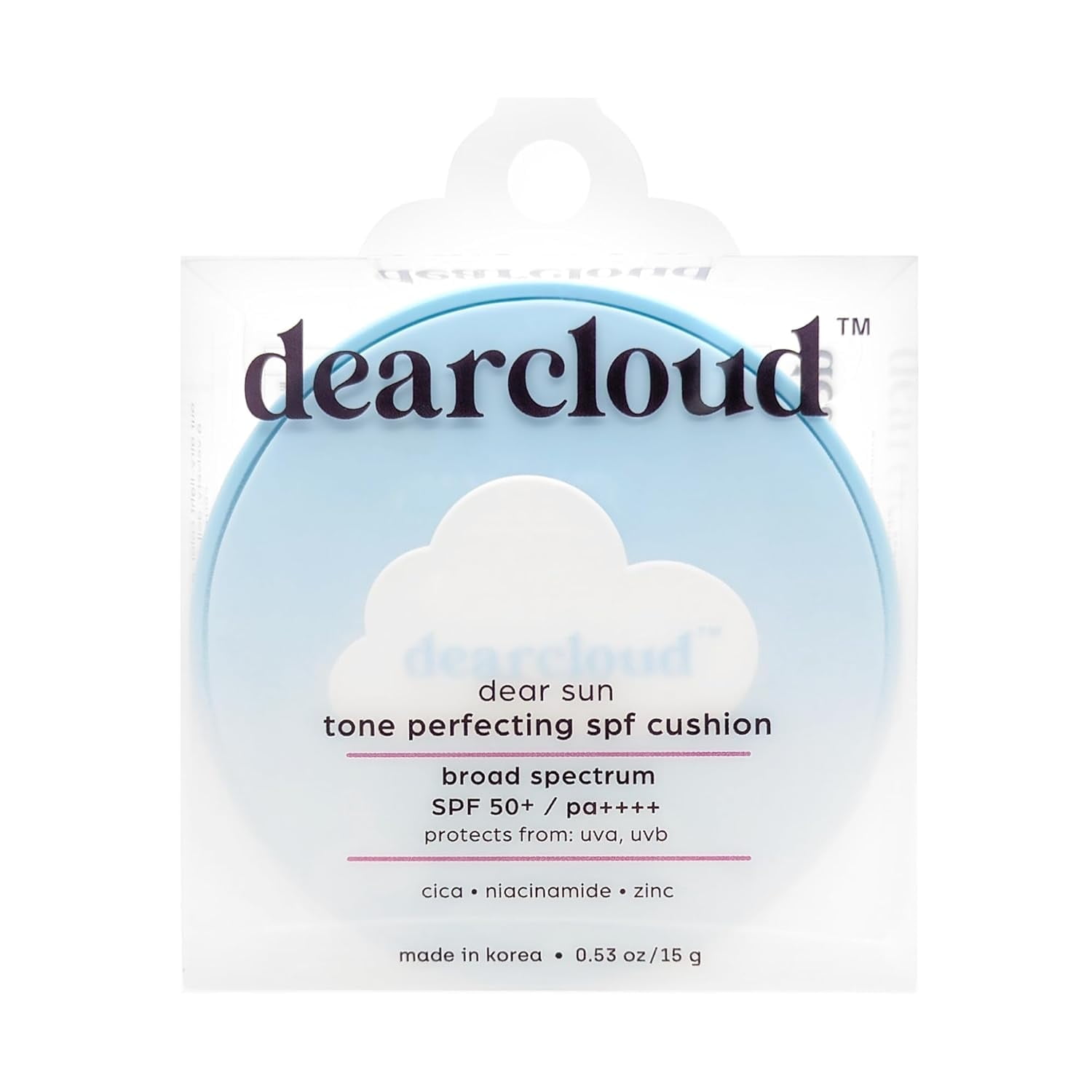 dearcloud Dear Sun Perfecting SPF Cushion – Color Adapting Sunscreen ...
