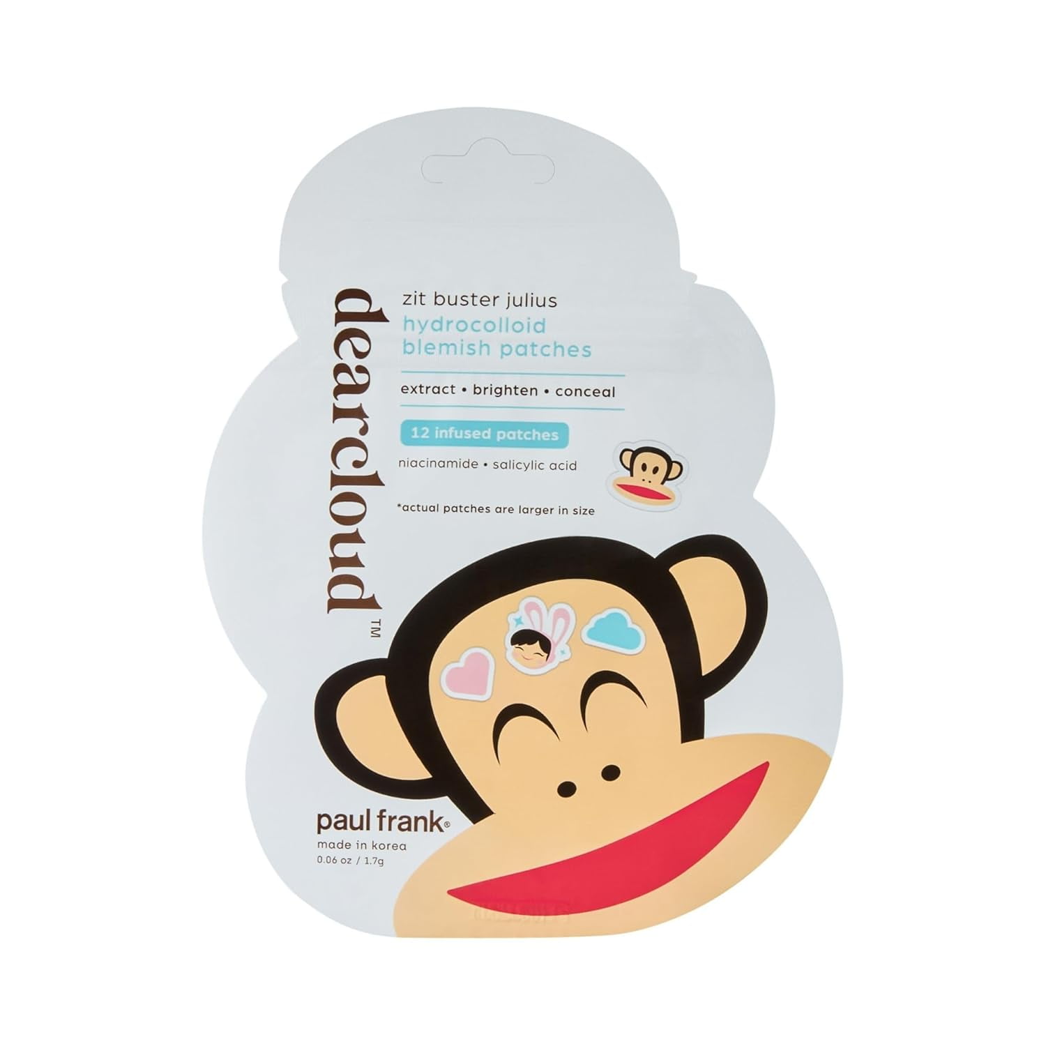 dearcloud x Paul Frank Zit Buster Julius Hydrocolloid Blemish Patches ...