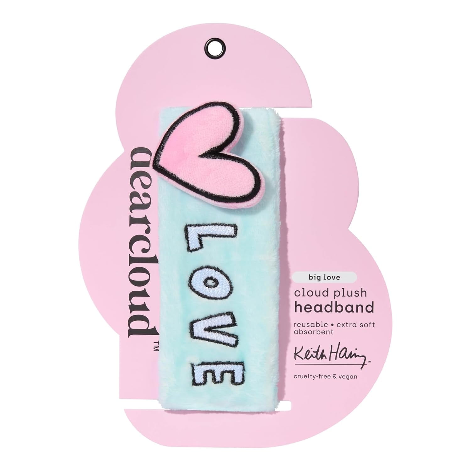 dearcloud x Keith Haring Cloud Plush Headband, Skincare Headband for ...