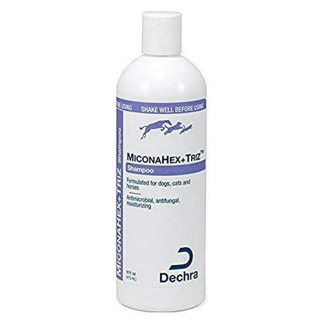 dechra miconahex + triz shampoo for dogs, cats & horses (8oz) - Walmart.com