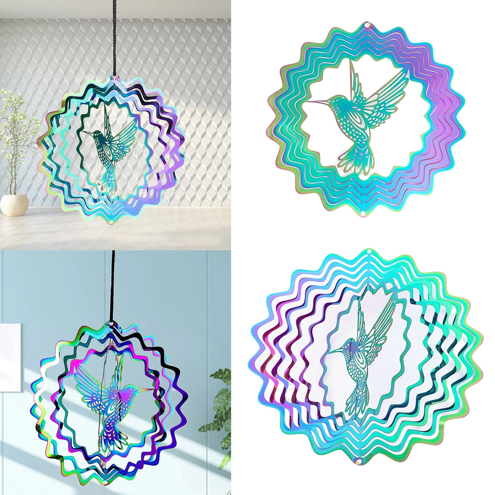 decor hanging,Garden Hanging Decoration With Colorful 3D Rotating Wind ...