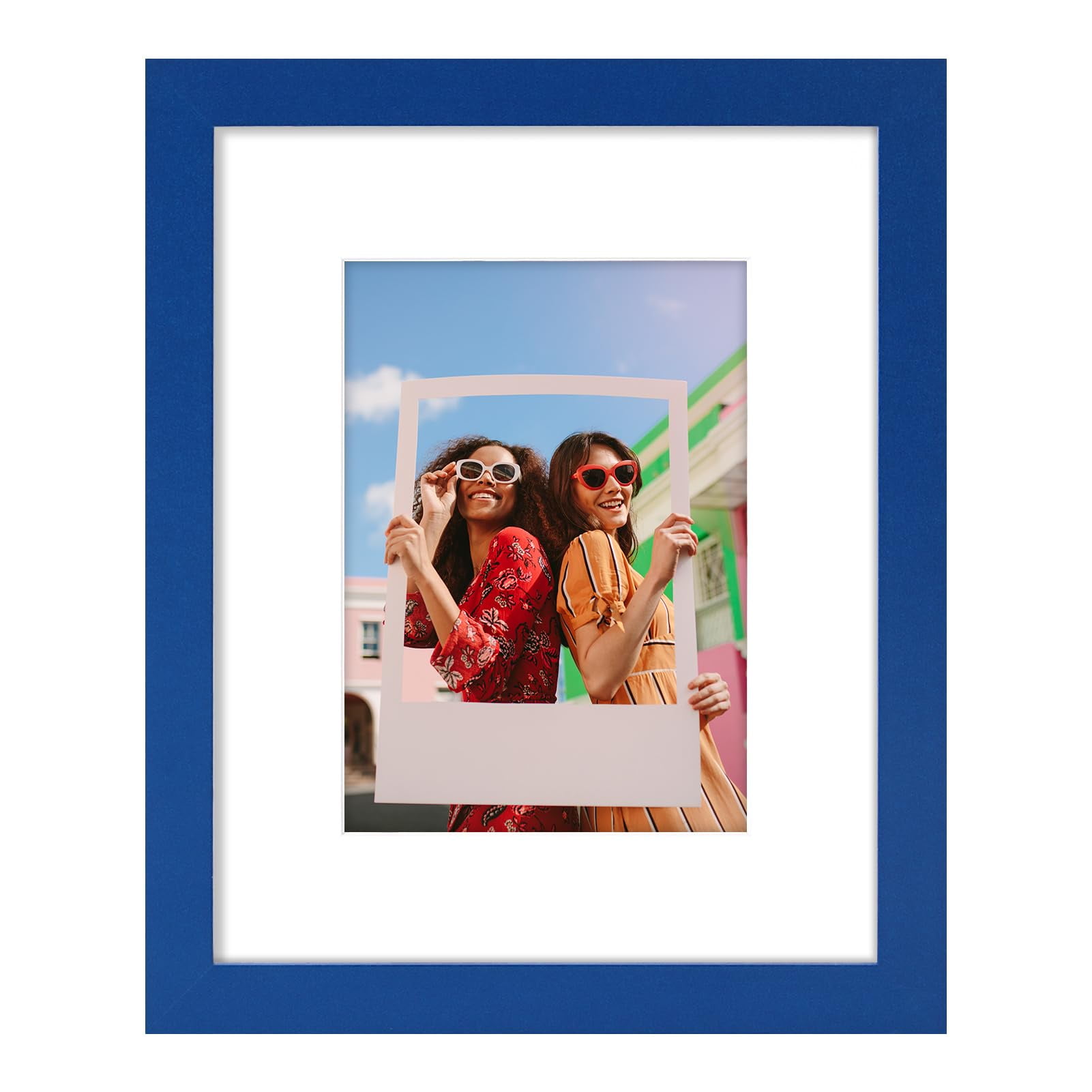 decorUhome, 8x10 Matted to 5x7 Picture Frame, 8x10, Blue - Walmart.com