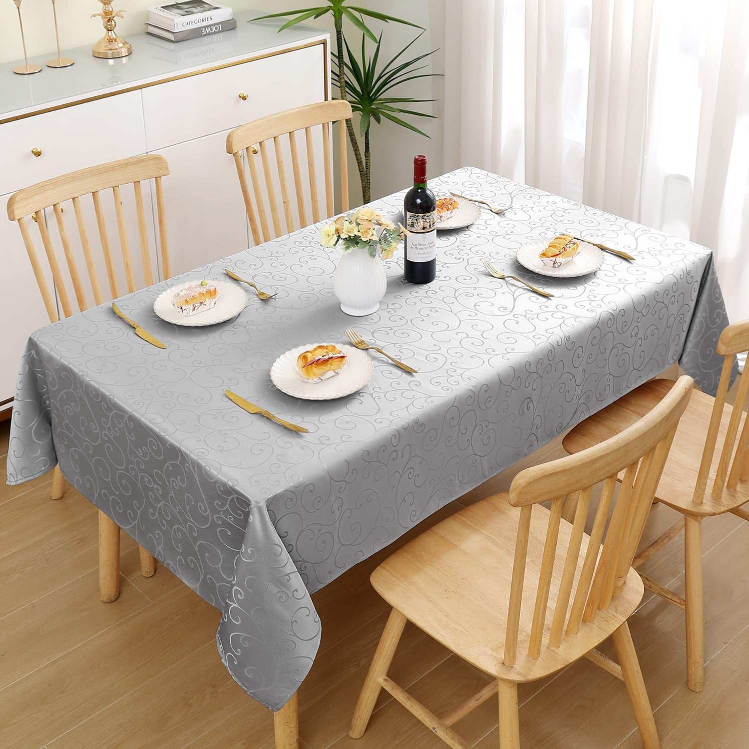 decorUhome Tablecloth for Rectangle Dining Table, 60" x 84" - Walmart.com