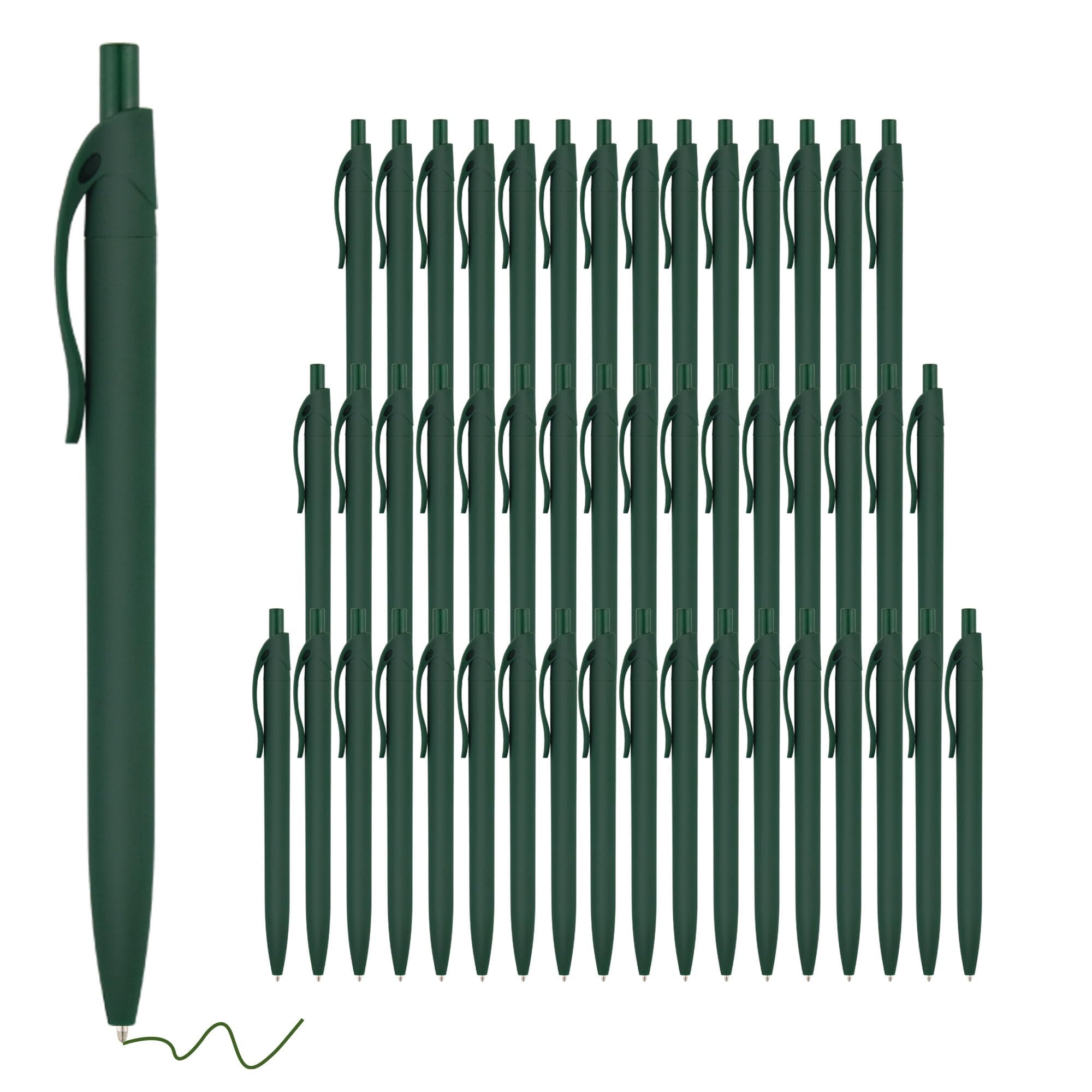 deegtran Pens Bulk, 50 Pack No Bleed Green Click Pens, Wholesale ...