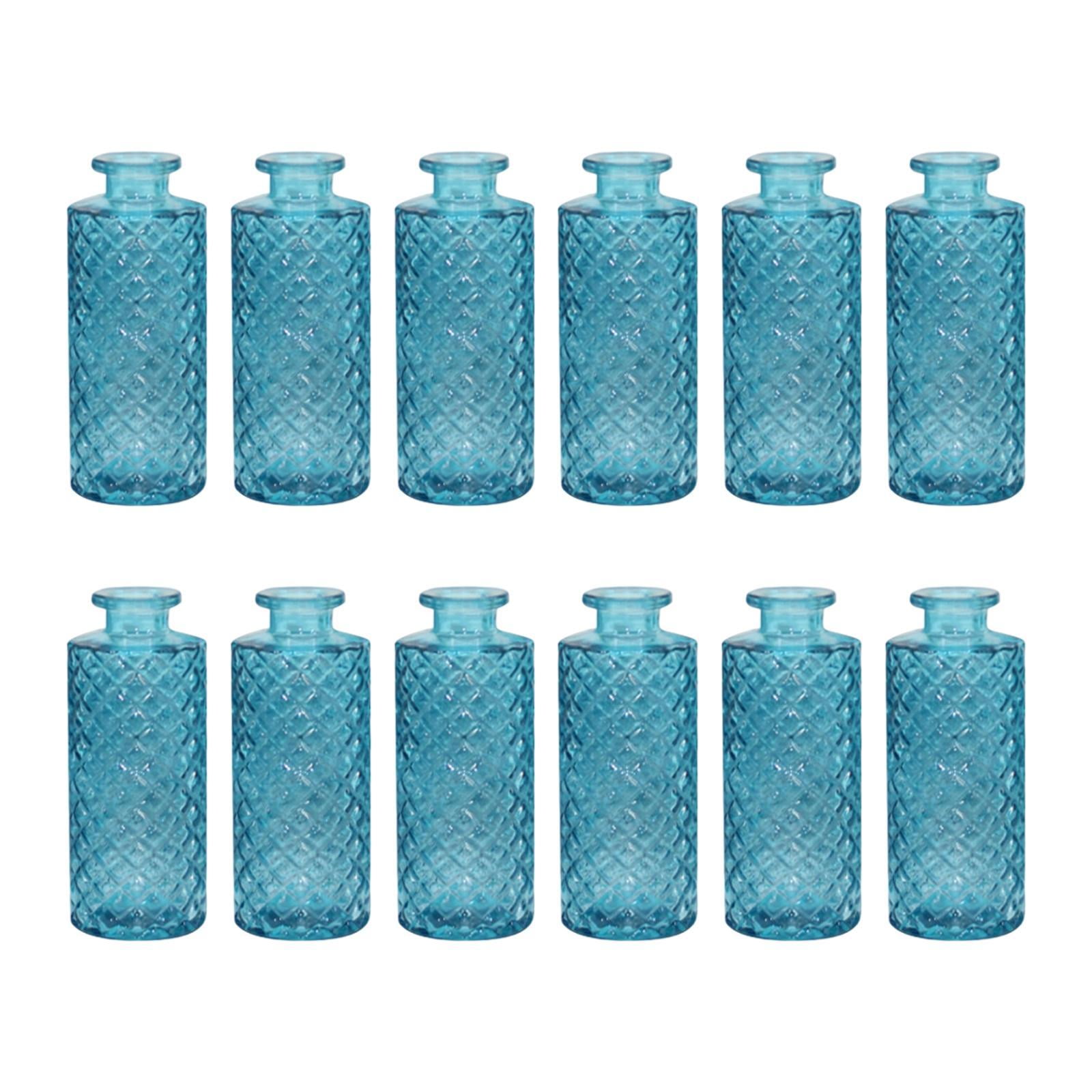 deevoka 12 Pieces Glass Bud Vases Decorative Flower Vases for Kitchen Tea Room Shelf - Walmart.com