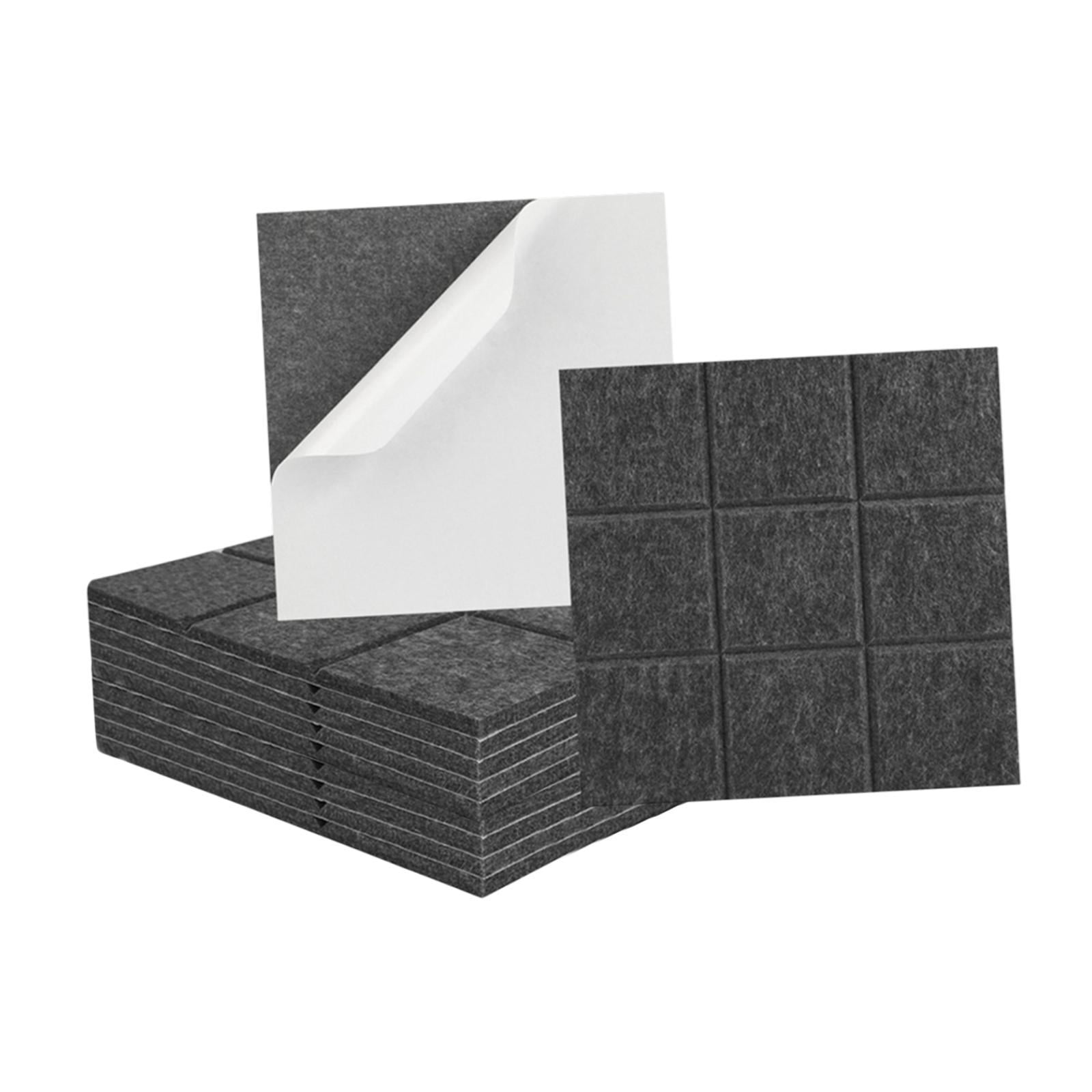 deevoka 12 Pieces Tile Sheet Wallpaper Stickers Sound Absorber for ...