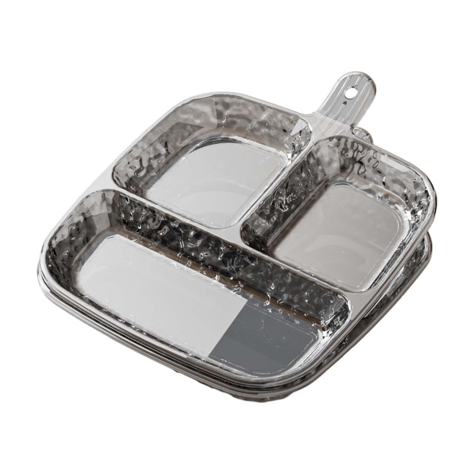 deevoka 2 Pieces Divided Dinner Plates Divided Serving Trays for ...