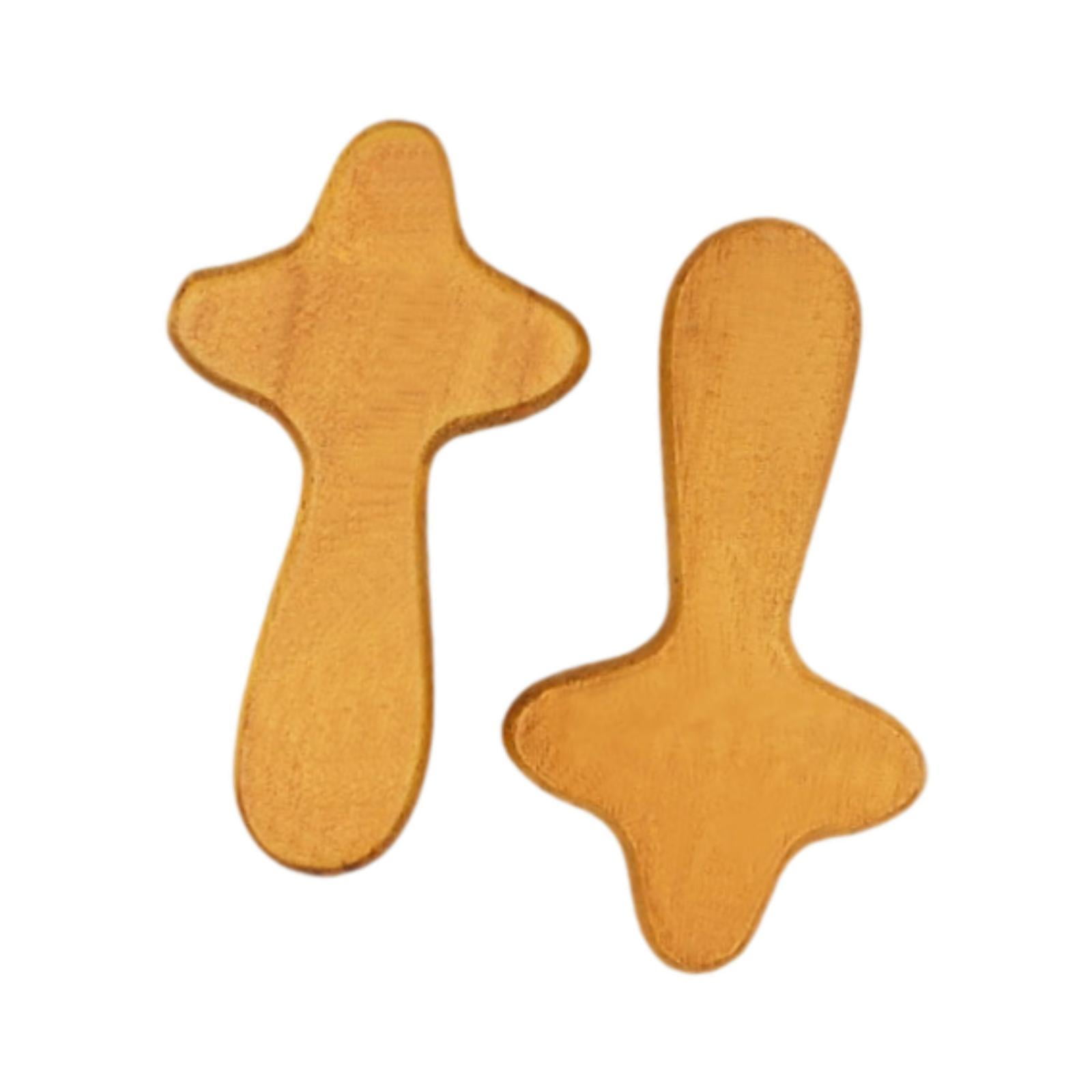 deevoka 2 Pieces Hand Held Prayer Crosses Religious Comfortable Decor ...