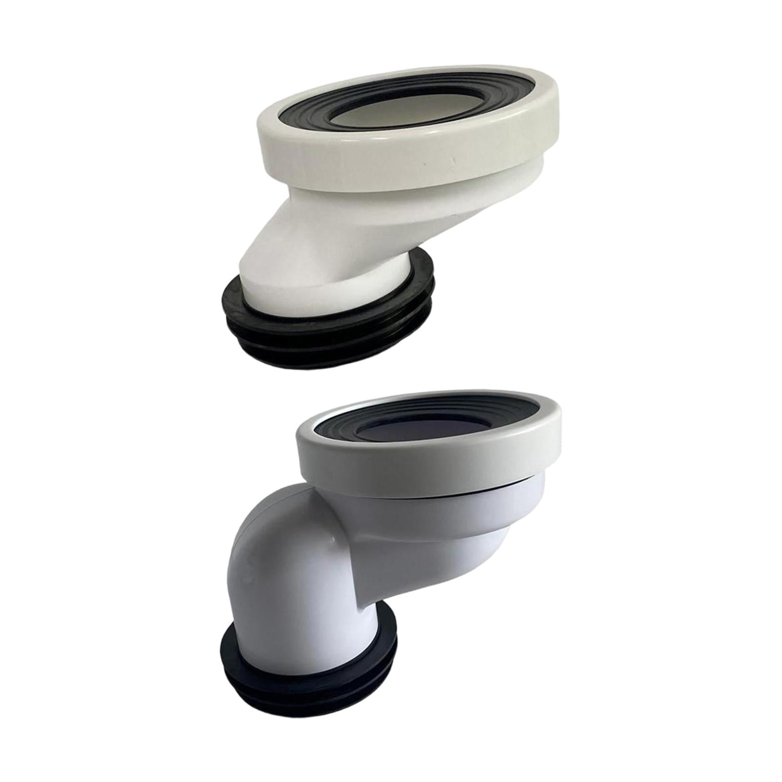 deevoka 2 Pieces Offset Toilet Flange Connector Adapter 4 inch Toilet ...