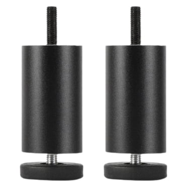 KFFKFF 28 Inch Adjustable Furniture Legs Square Solid Steel Set of 2 ...