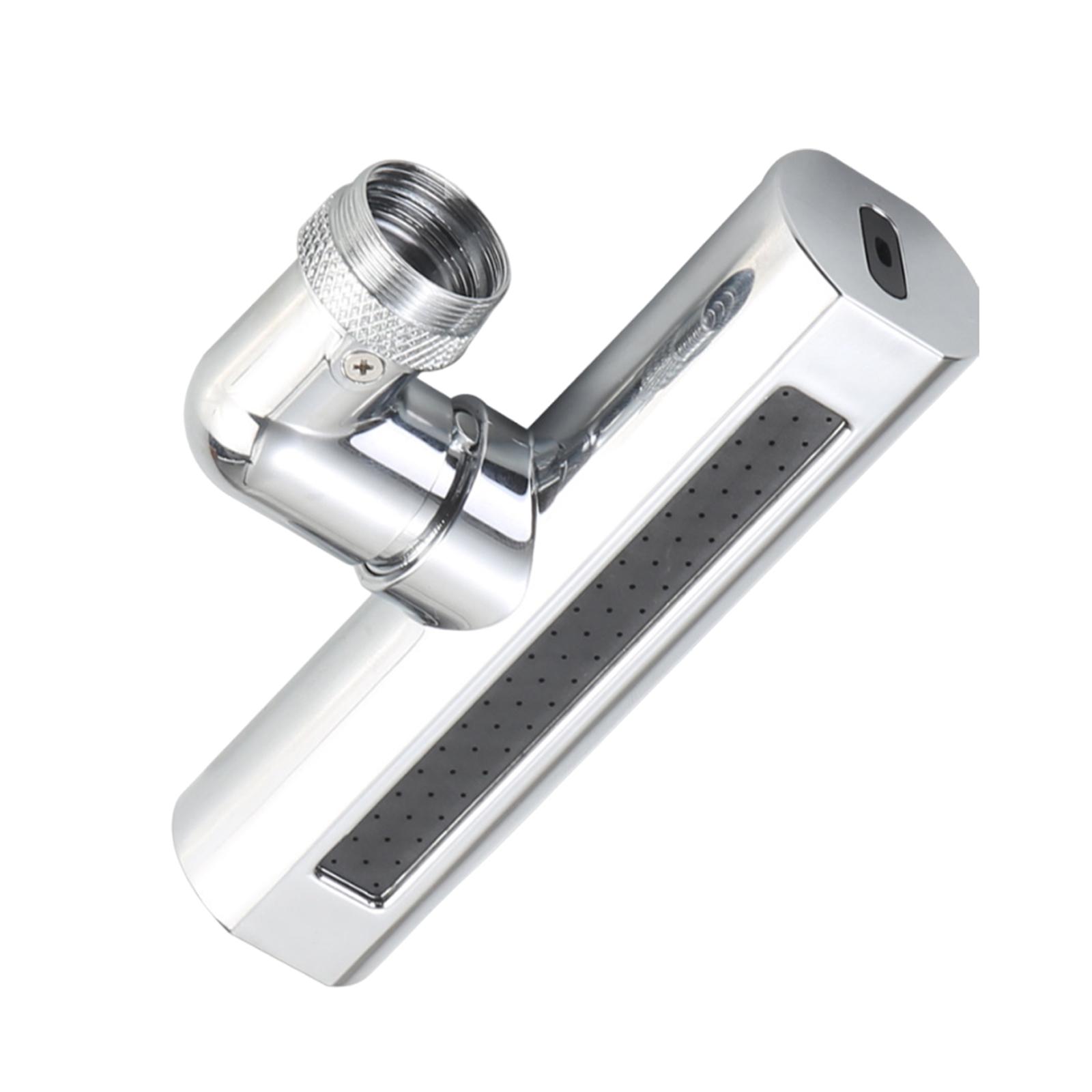 deevoka 3 in Waterfall Faucet Extender 360° Swiveling 4 Water Outlet ...