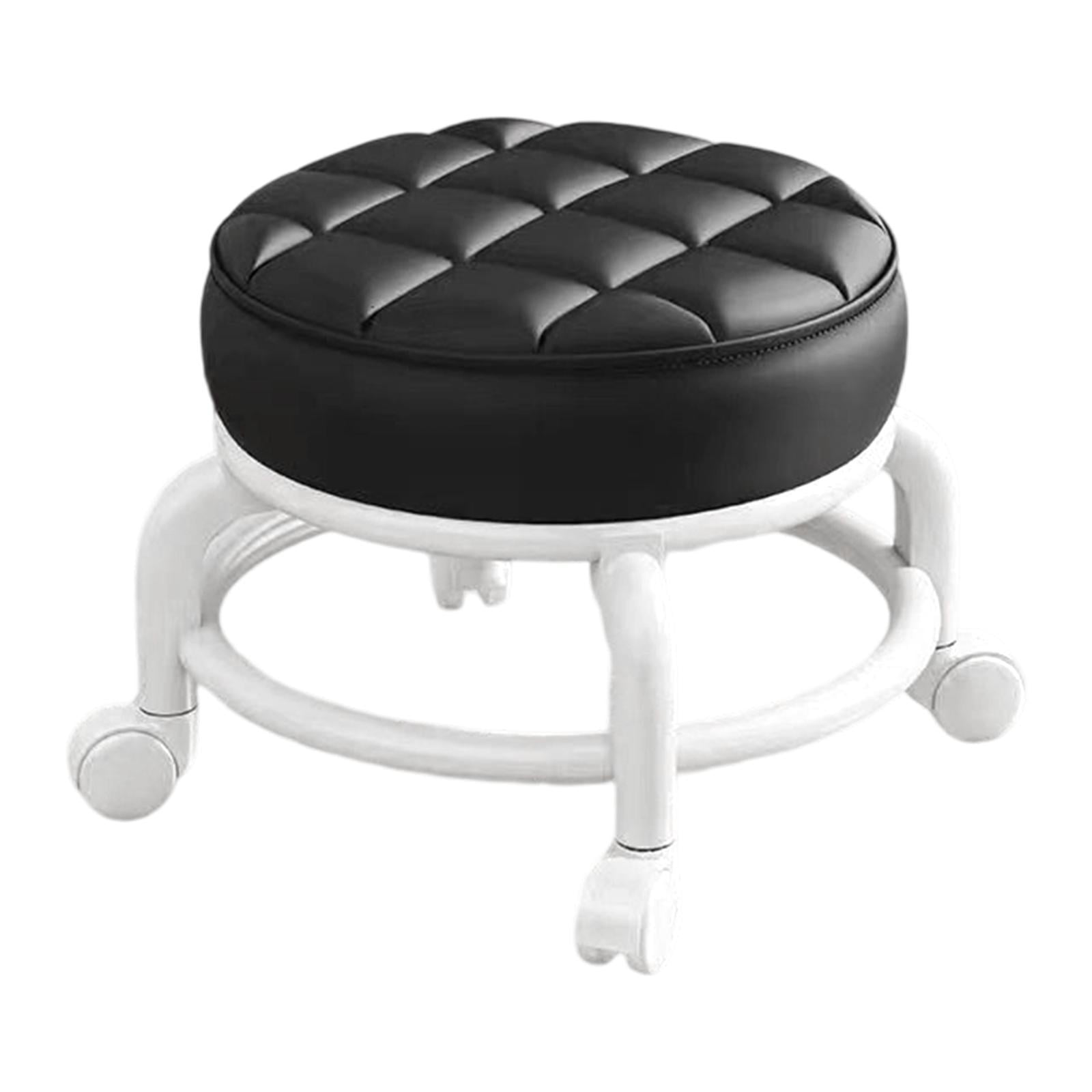 deevoka 360 degree Rotating Roller Stool Movable Mini Stool for Salons Kitchen and Living Roo ...