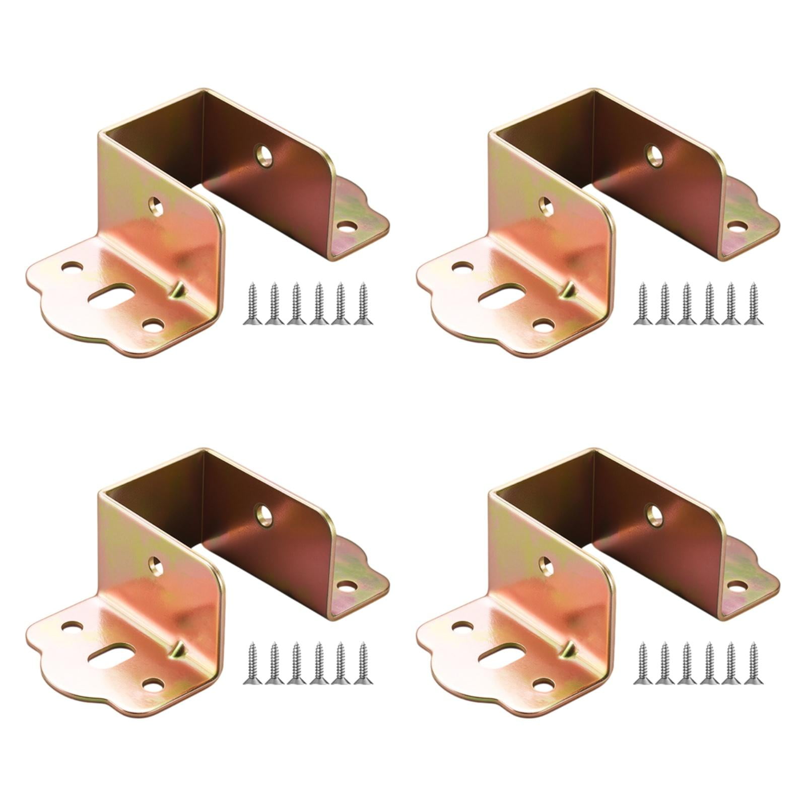 deevoka 4 Pieces Bed Rail Brackets Bed Rail Brackets Bed Frame Hardware ...