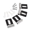 Screen Retainer Clips, for 3/8 in. screen frame, Plastic, Black (4-sets ...