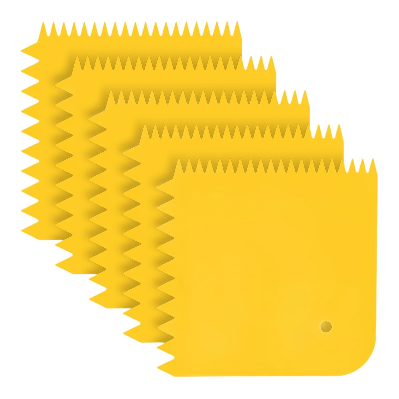 deevoka 5 Pieces Adhesive Spreader Notched Glue Applicator for Caulk ...