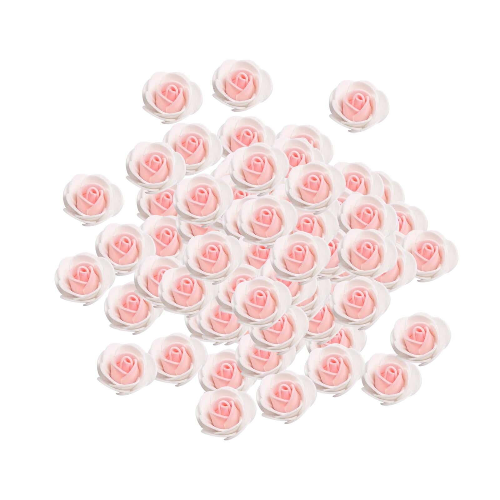 deevoka 500 Pieces Artificial Rose Flowers Bridal Shower Party Stemless ...