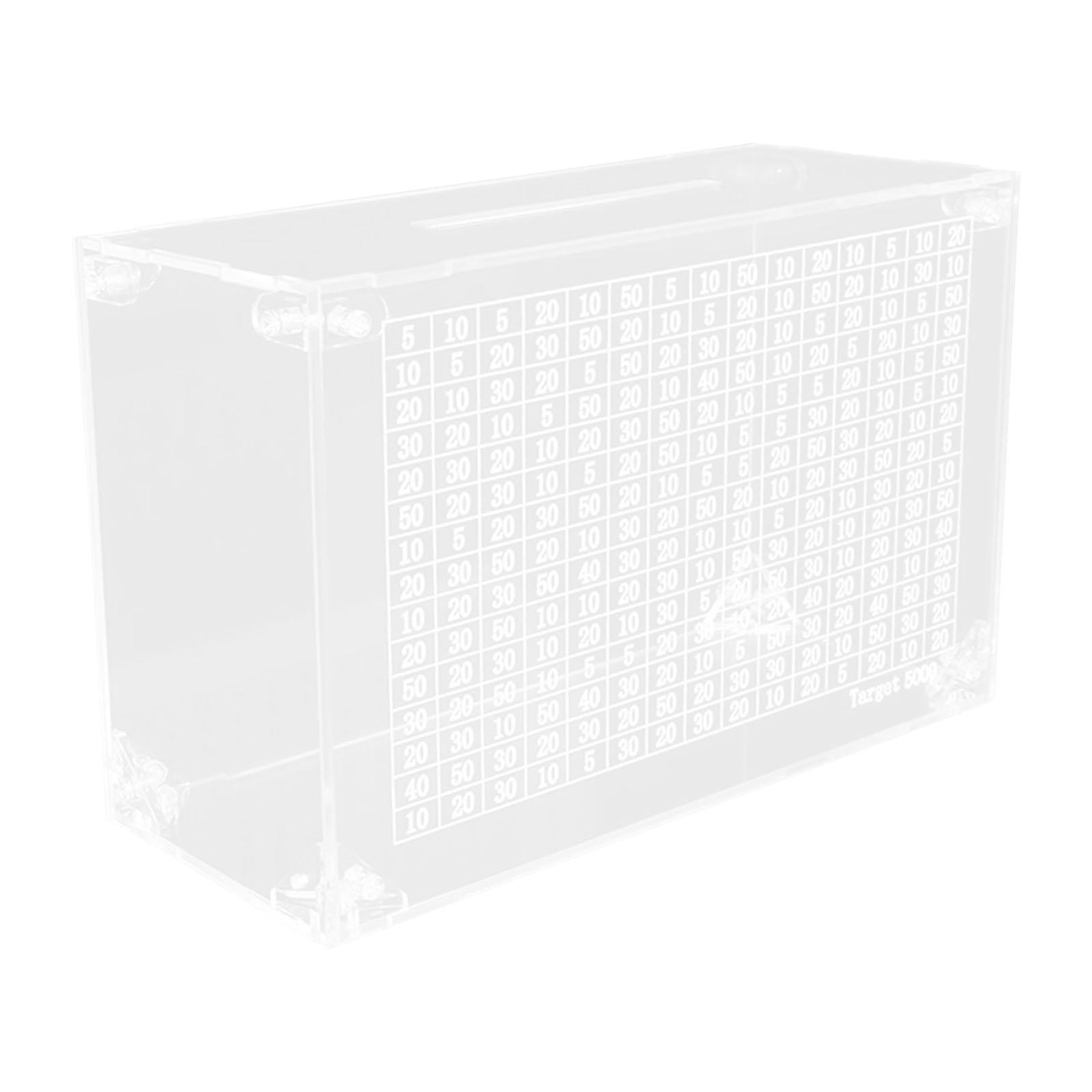 deevoka Acrylic Money Box Money Bank 9x3.7x5.9inch for Children ...