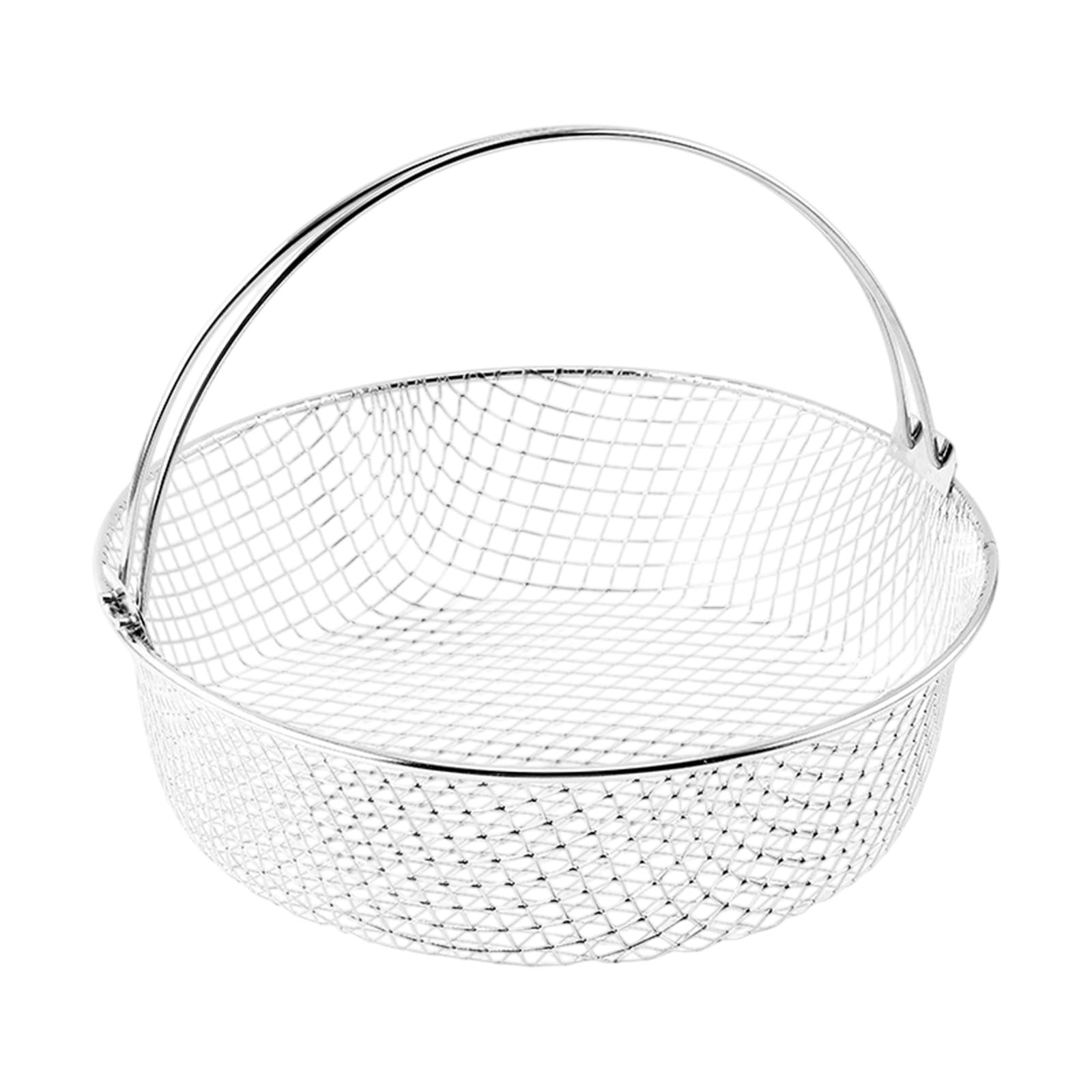 deevoka Air Fryer Basket Steamer Basket Sturdy Grill Basket Replacement ...