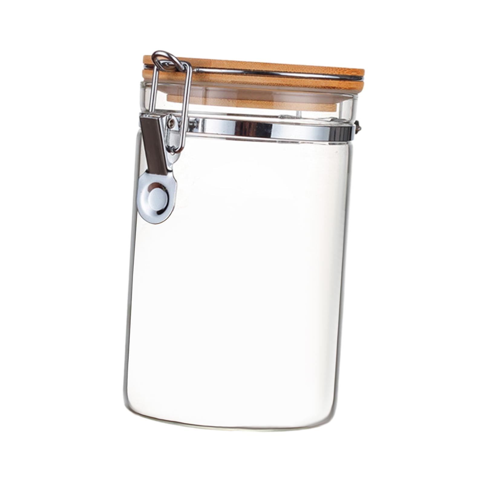 deevoka Airtight Canister with Lid Round Round Canister Bottle for ...