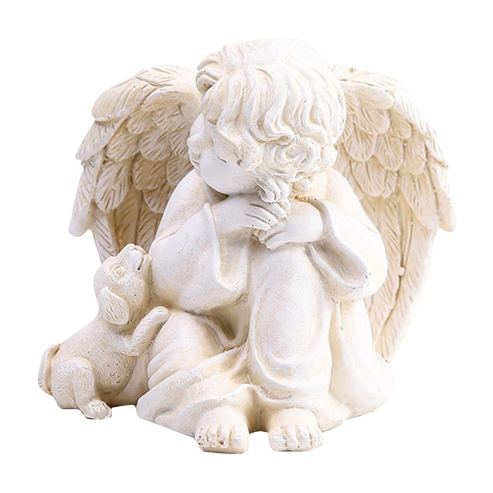 deevoka Angel Figurine Collectible Figurine for Bookshelf Cabinets ...