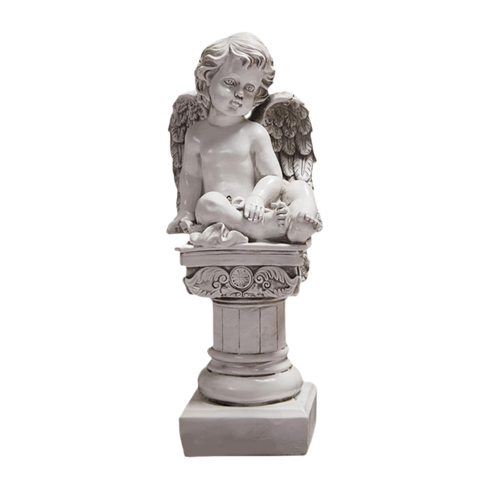 deevoka Angel Statue Collection Roman Column Model for Desktop Front ...