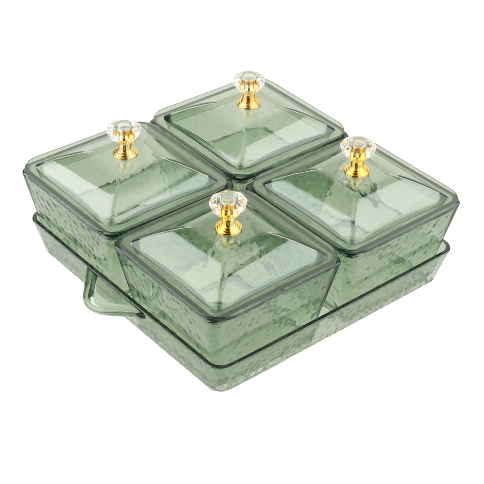 deevoka Appetizer Tray Divided Serving Container with Lid for Wedding ...