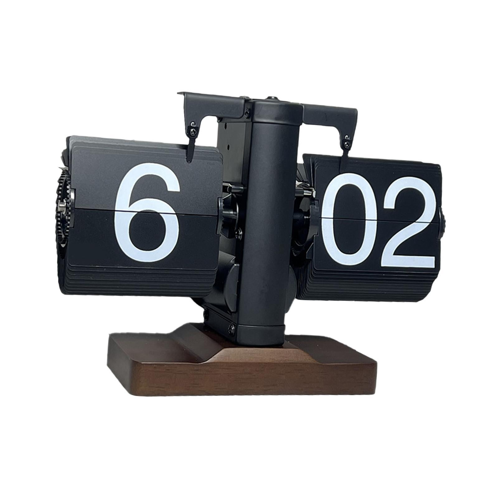 deevoka Auto Flip Desk Clock Bedroom Flip Digital Clock Cafe Modern ...