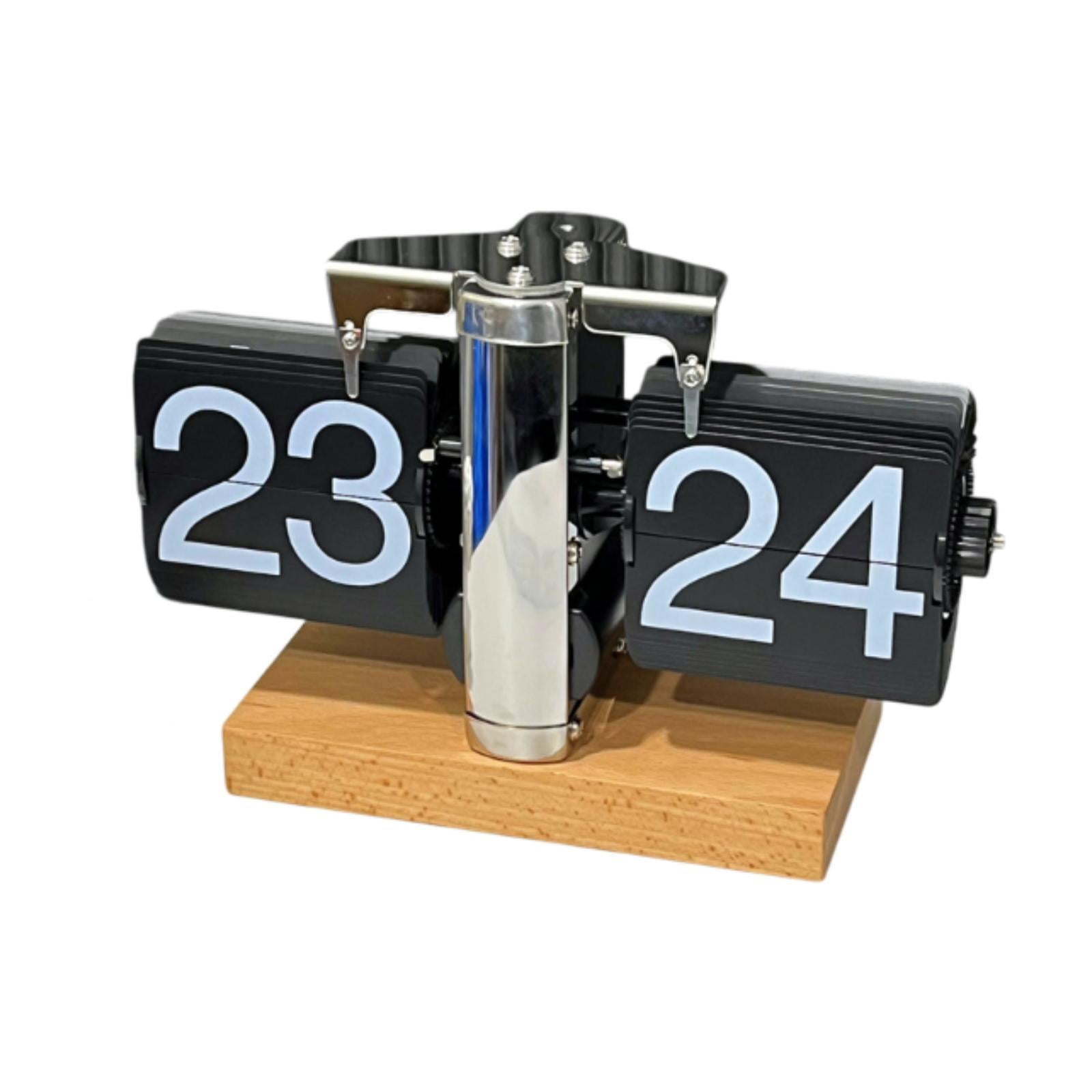 deevoka Auto Flip Desk Clock Mechanical Office Living Room Hotel ...