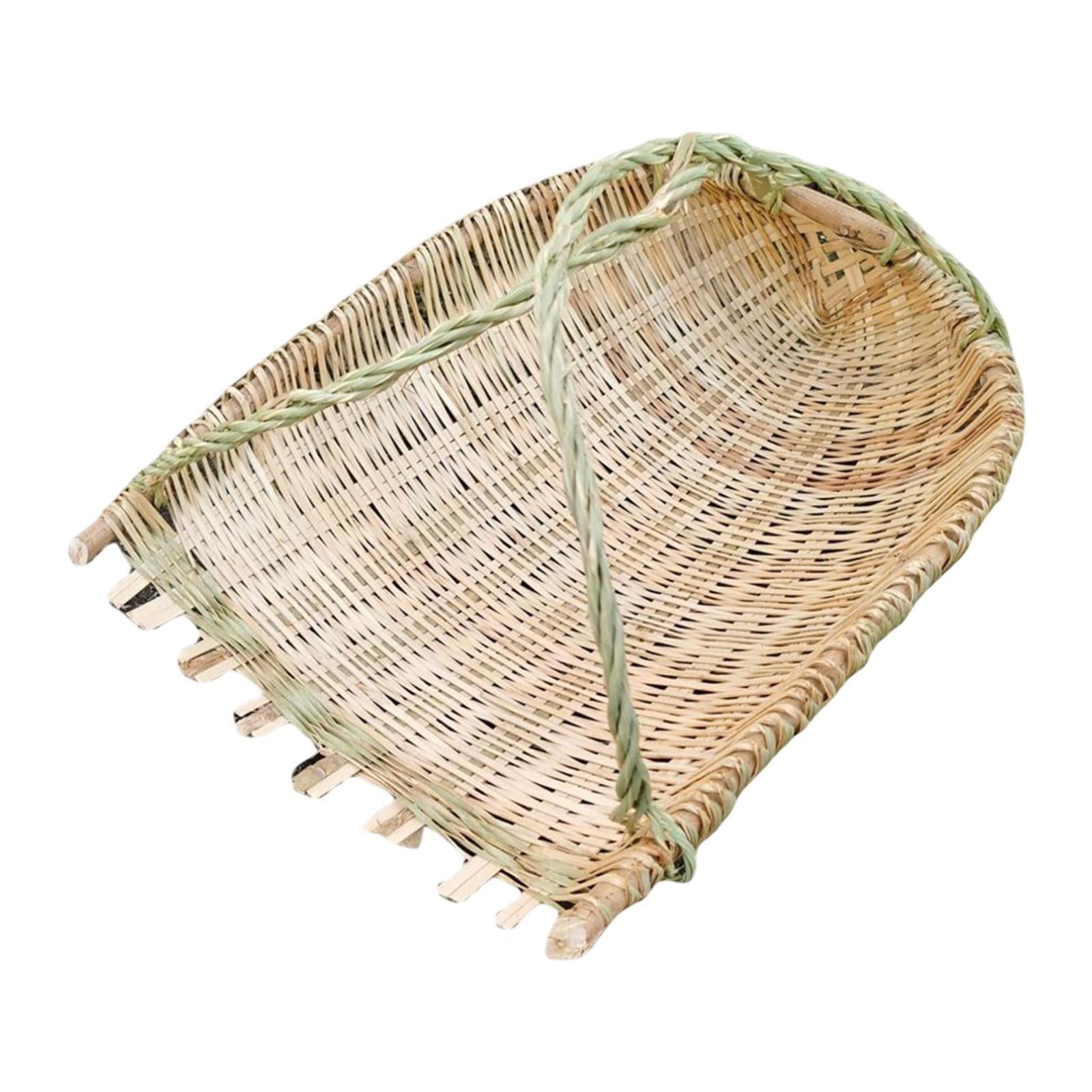deevoka Bamboo Weaving Dustpan Dust Pan for Craft Construction Site ...