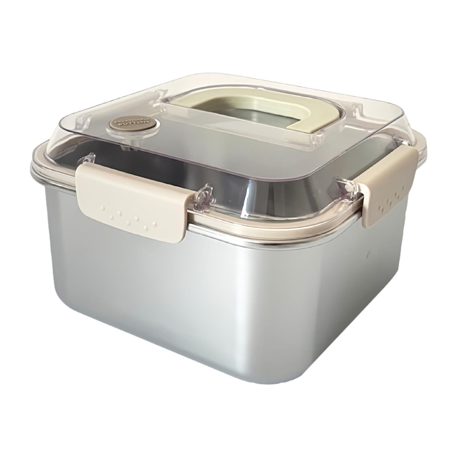 deevoka Bento Box Large Capacity Fresh Keeping Box for Microwave Travel Refrigerator 2300ml ...