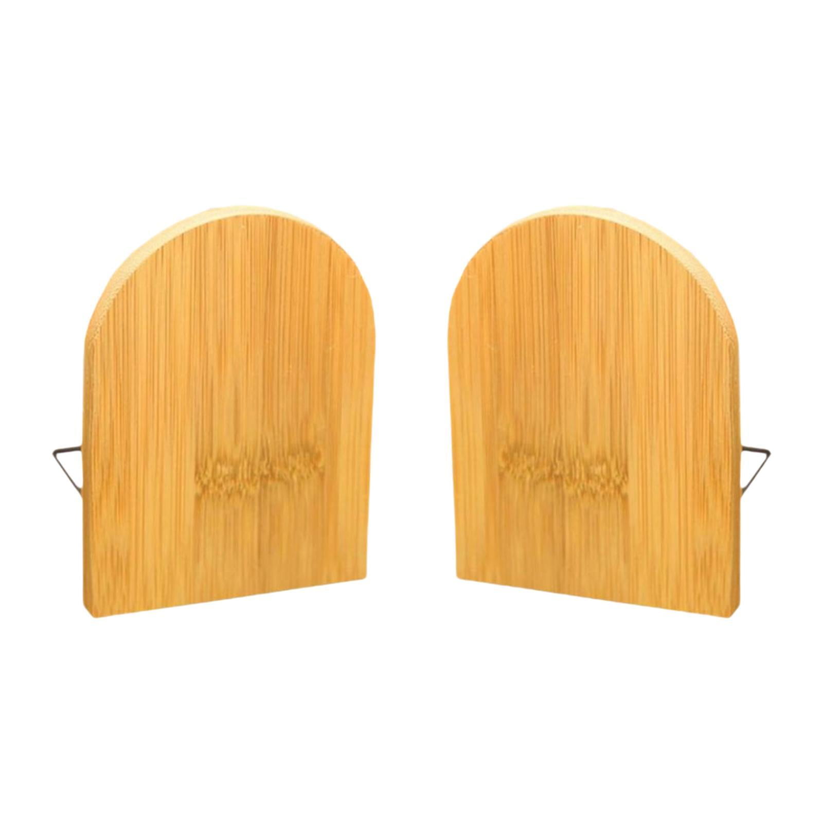 deevoka Bookends Bamboo Book Rack Home Decor Book Holder for Library ...