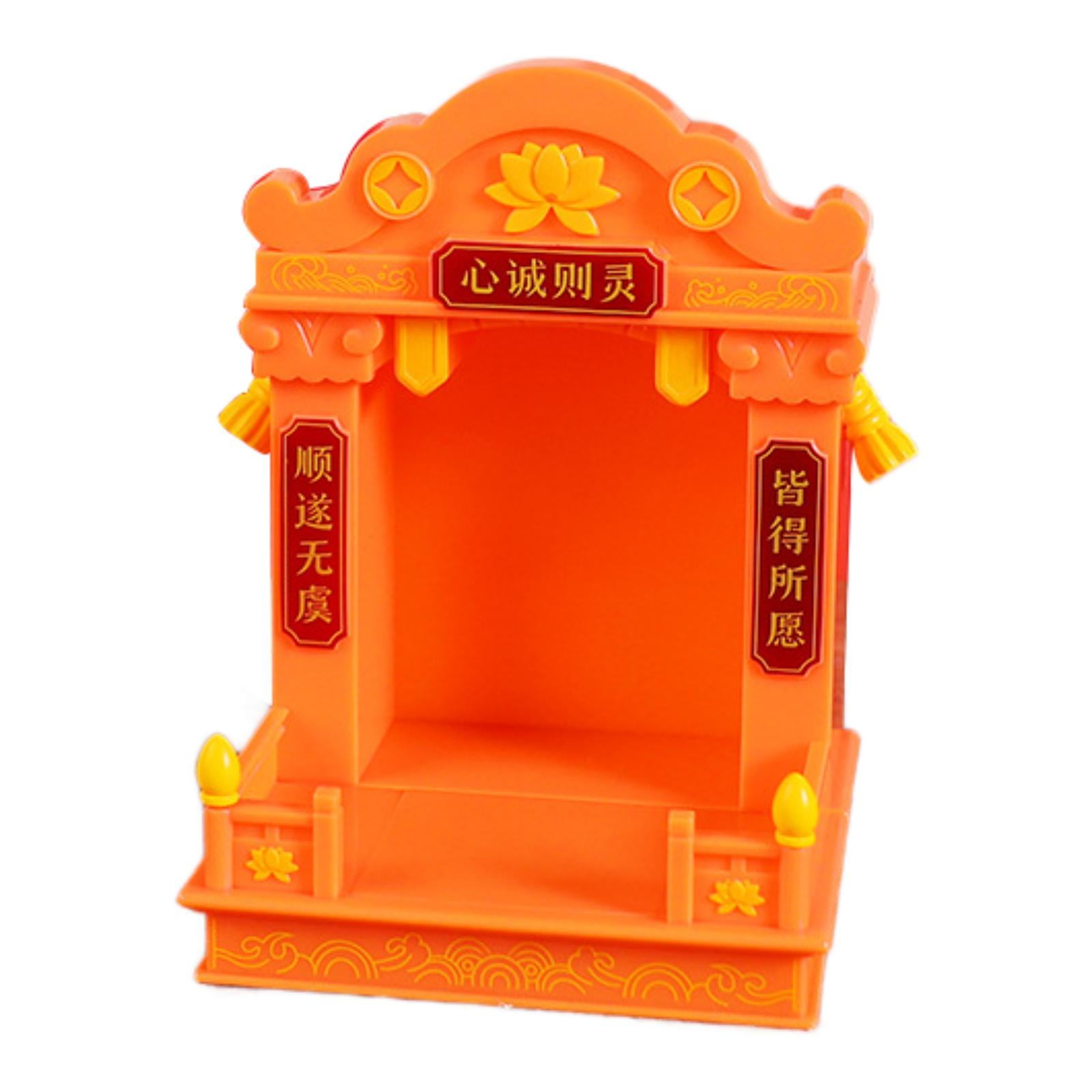 deevoka Buddha Shelf Statue Stand Altar Buddha Shelf Ornament Shrine ...