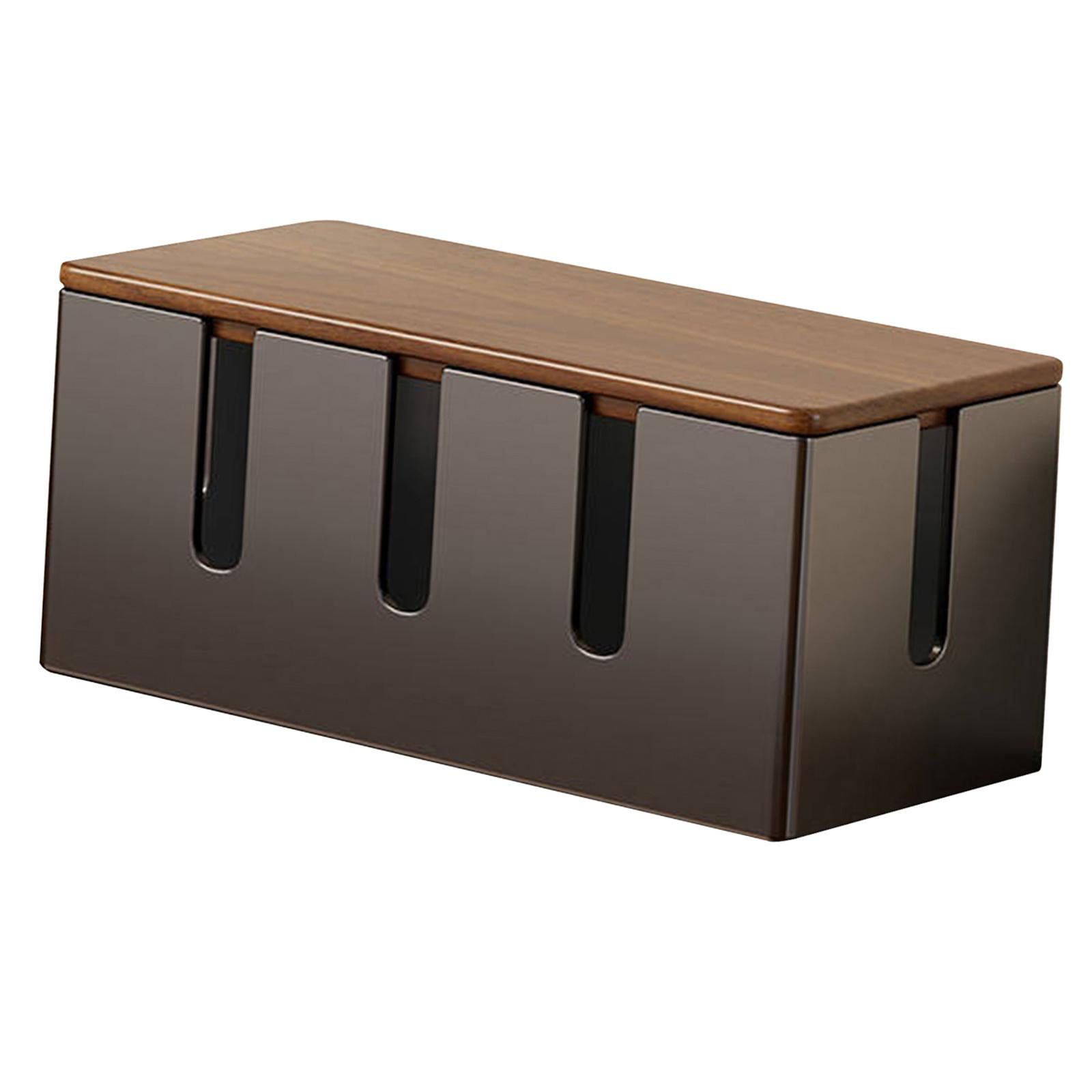 deevoka Cable Management Box Cable Tidy Box with Lid for Protect TV USB ...