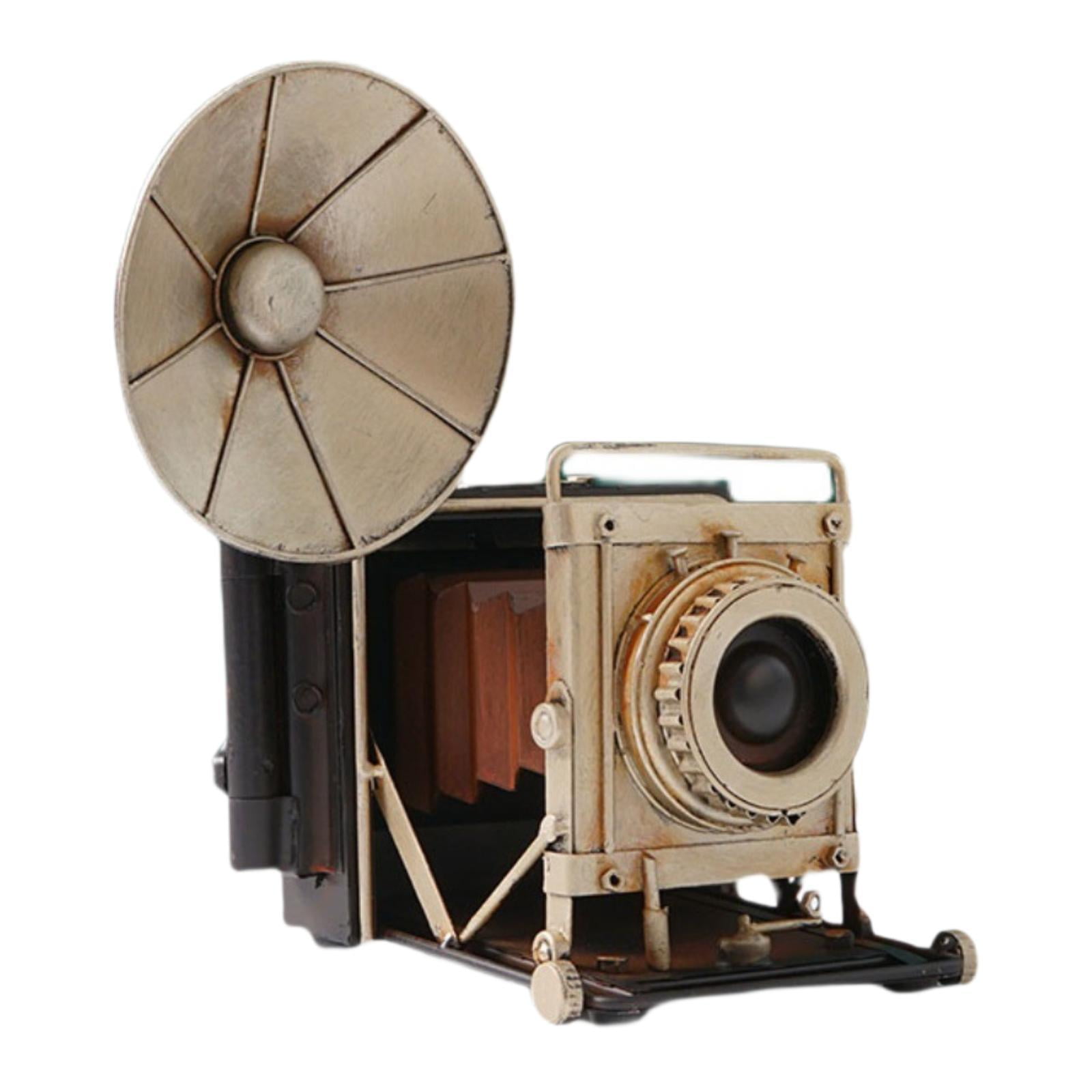deevoka Camera Statue Artwork for Home Decor Iron Figurine for Desktop ...