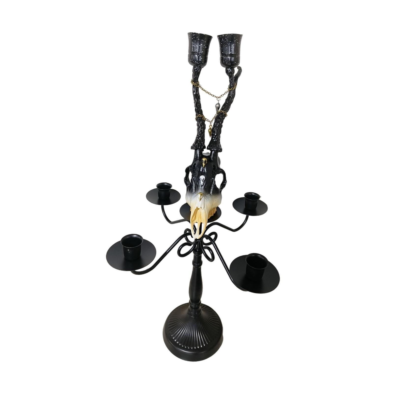 deevoka Candelabra Cow Head Decor Hotel Candle Stand Candlestick Candle ...