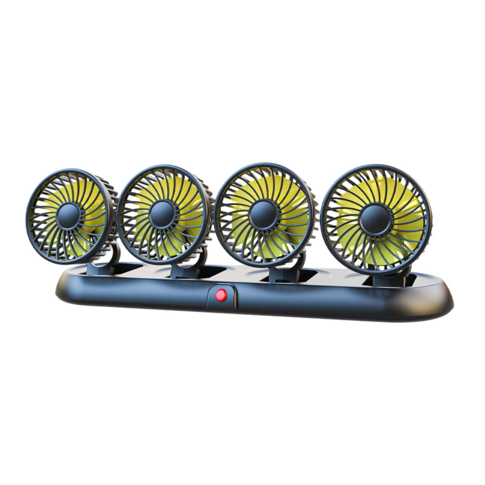 deevoka Car Cooling Air Fan with 360 degree Rotatable Sturdy Foldable ...