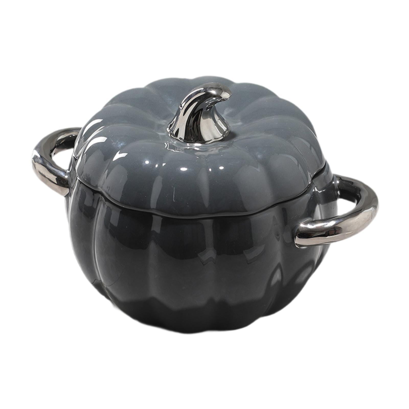 deevoka Ceramic Stew Pot Easy to Clean Soup Pot Pumpkin Casserole Pot ...