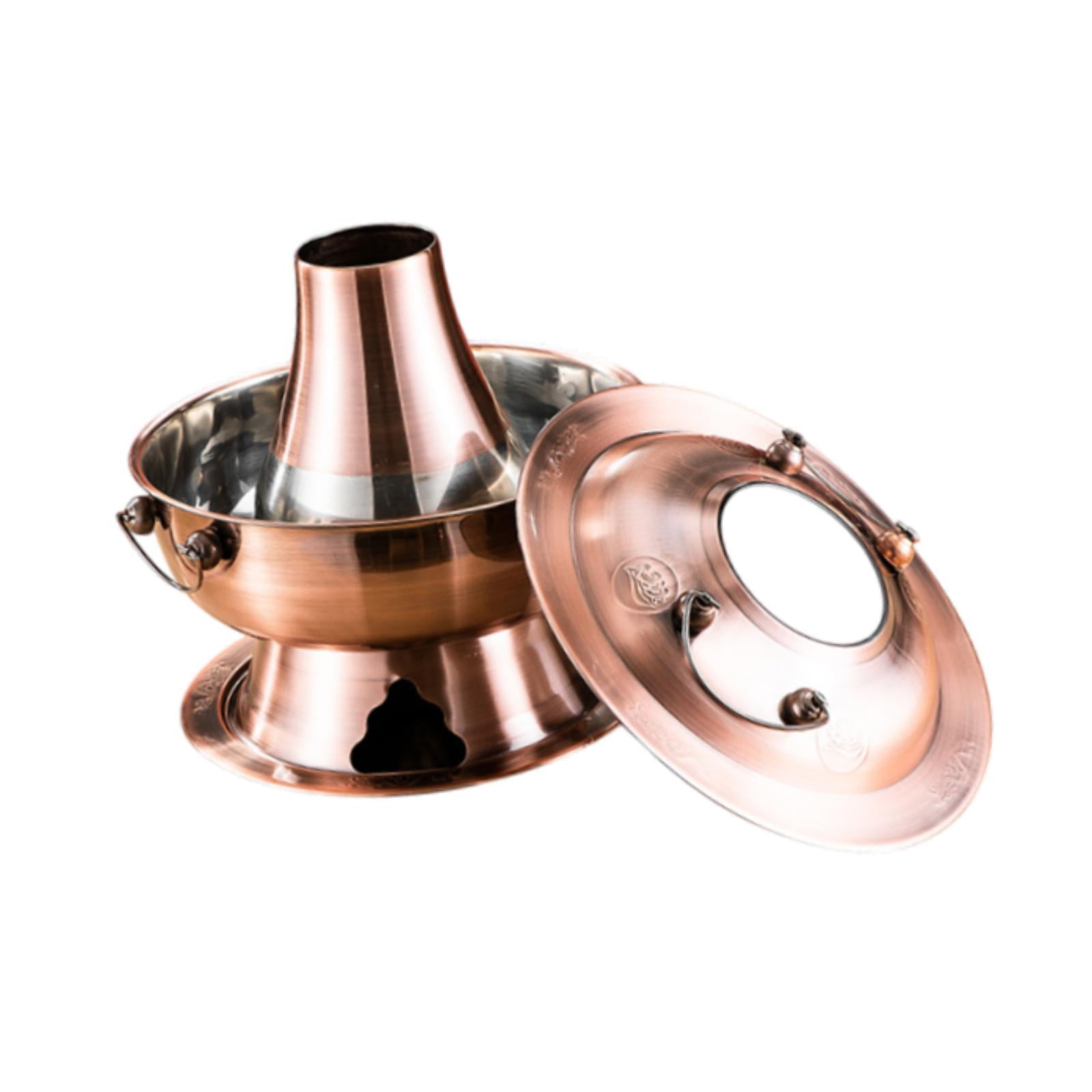 deevoka China Copper Chafing Dish Soup Pot Cooking Pot for Parties ...
