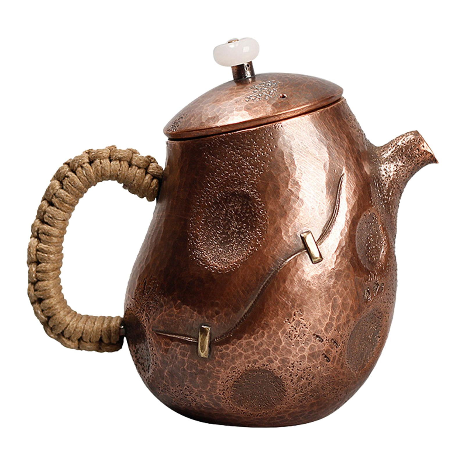 deevoka Copper Teapot Chinese Traditional Teapot Coffee Pot for Homes ...