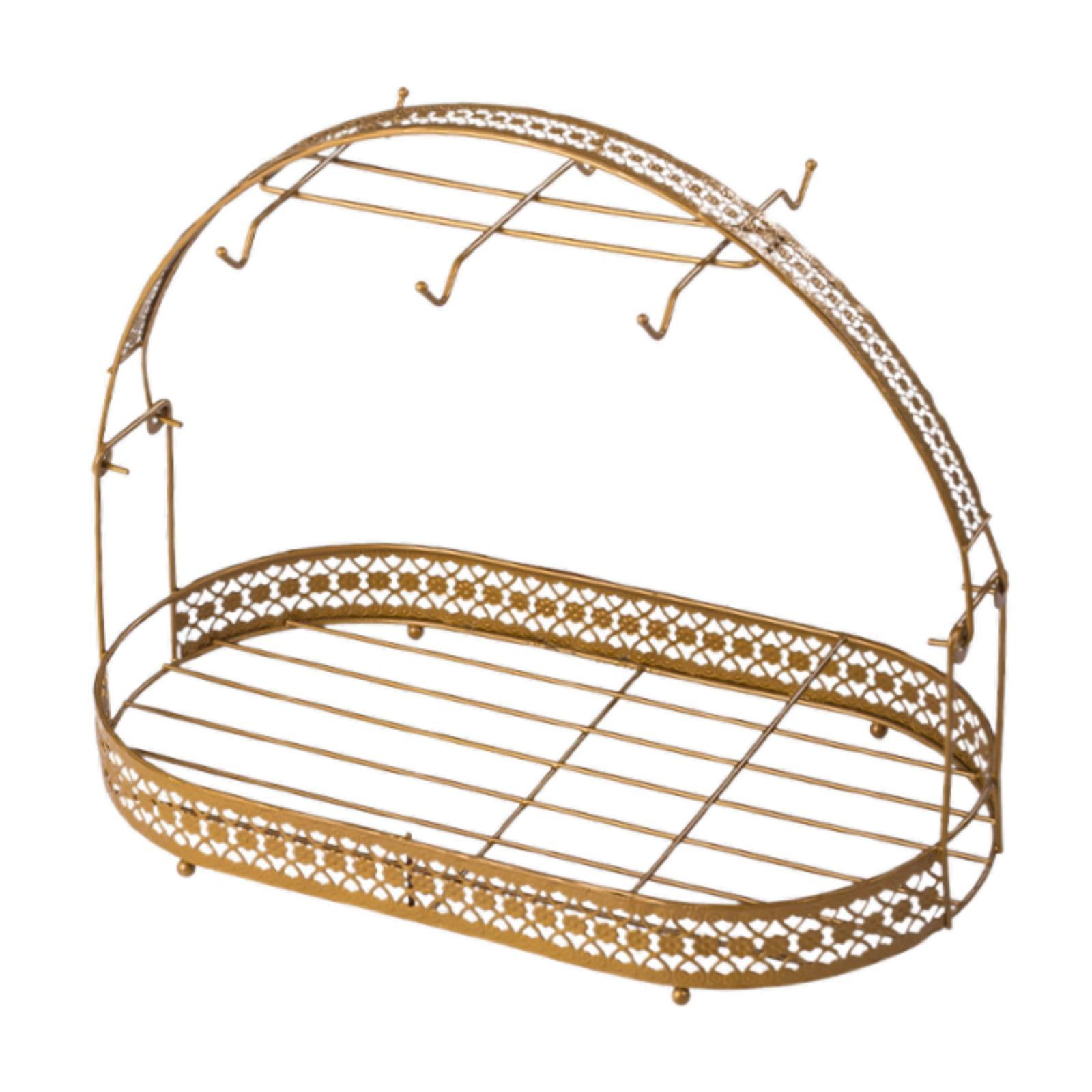 deevoka Countertop Cup Holder Mugs Cups Organizer Stylish and Drip Tray ...