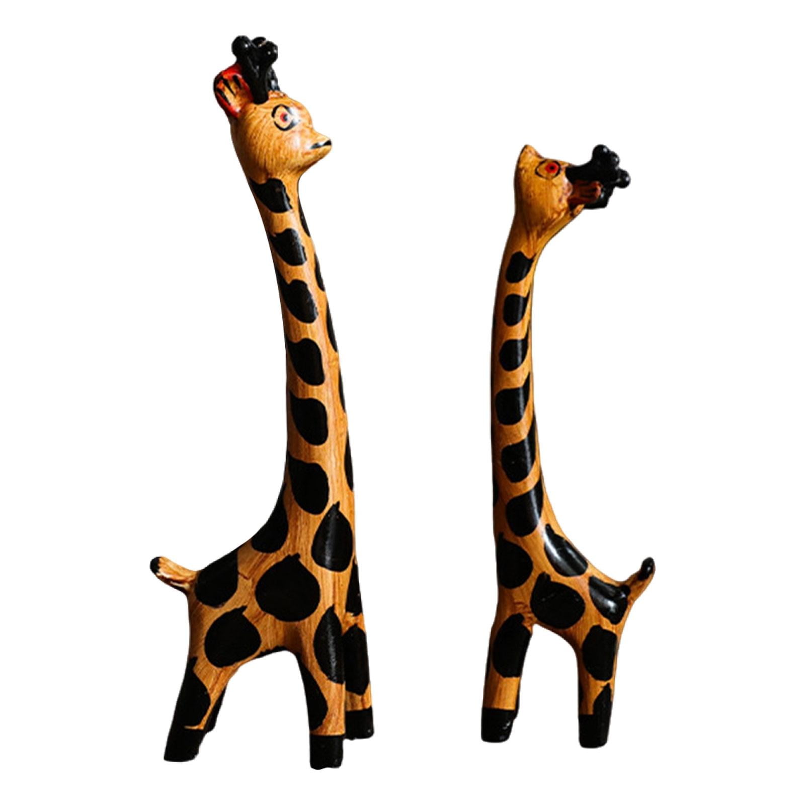 deevoka Couple Giraffe Sculpture Adornment Crafts Animal Statue for Home Office Desk - Walmart.com