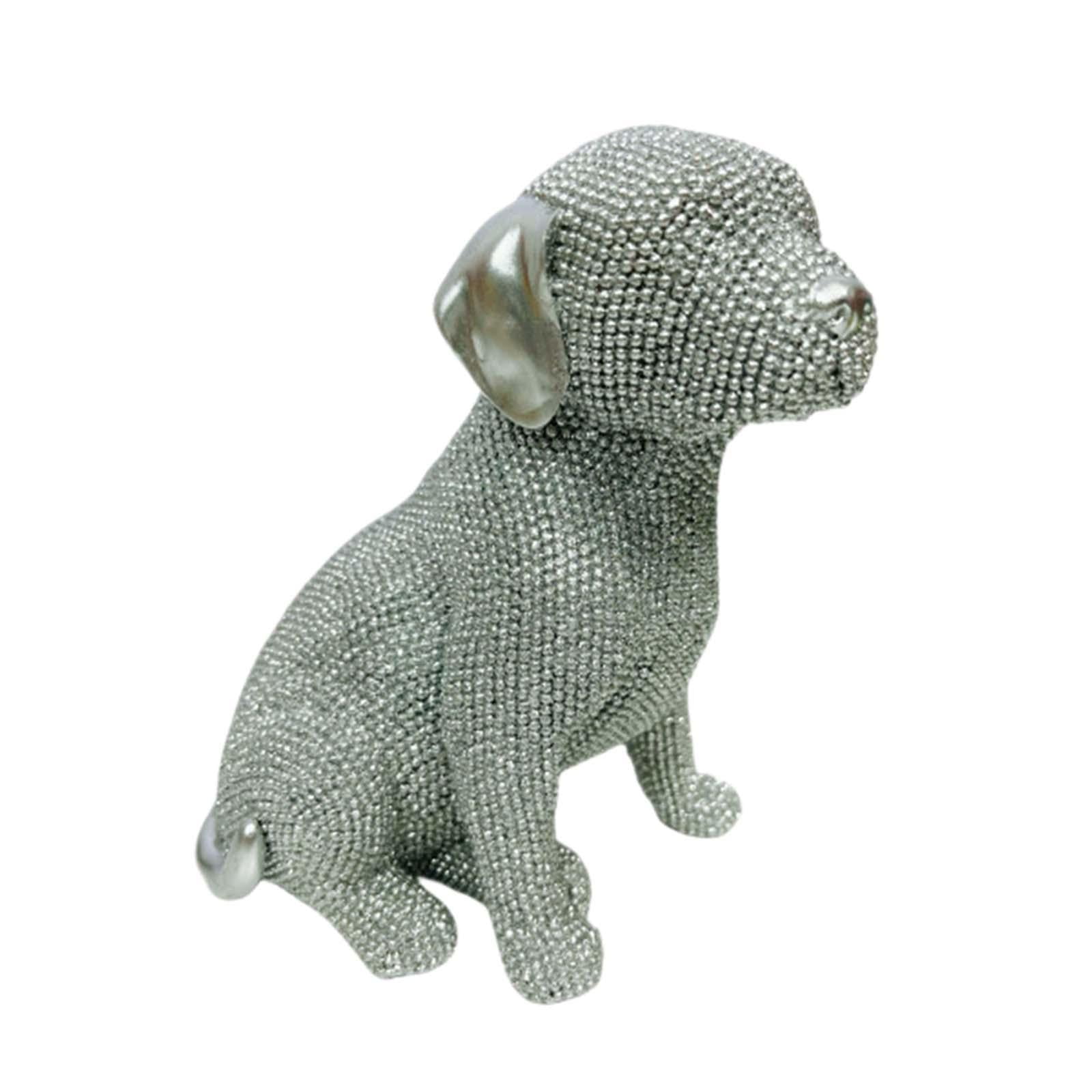 deevoka Creative Resin Dog Statue Puppy Animal Sculpture Simple Modern ...